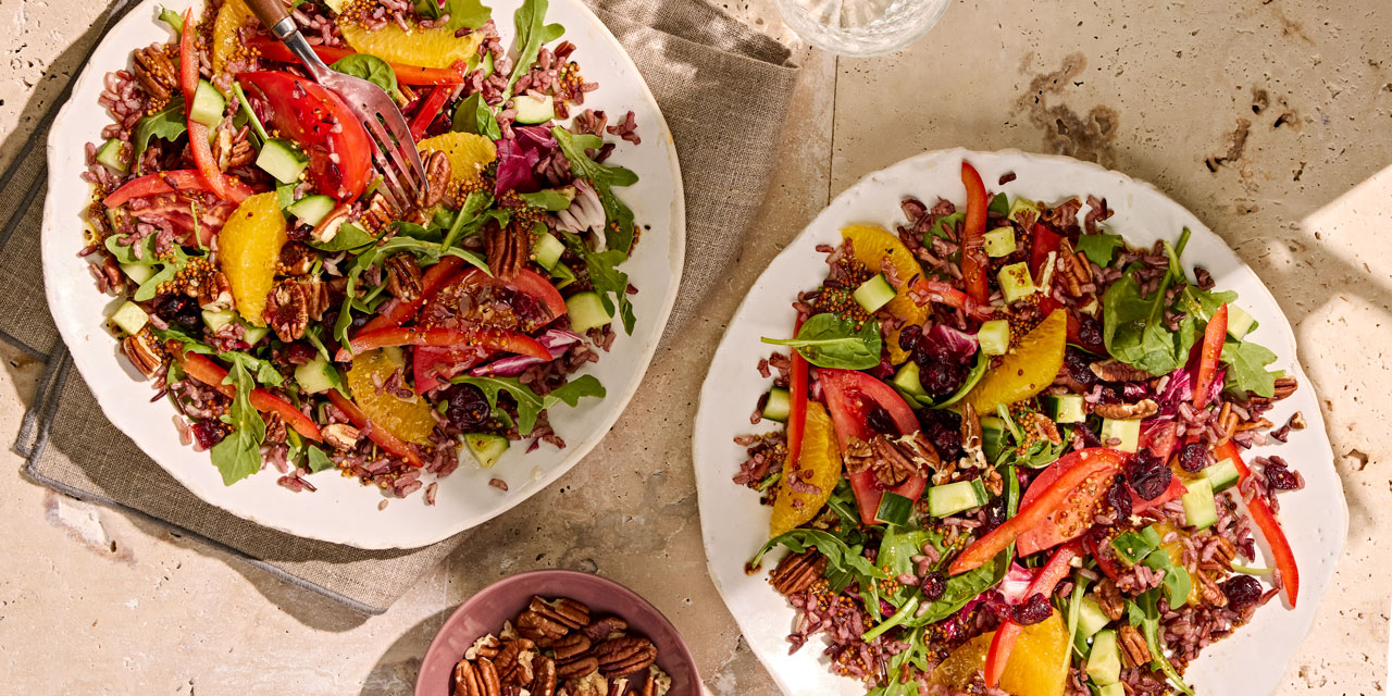 CRUNCHY GREENS AND RICE SALAD